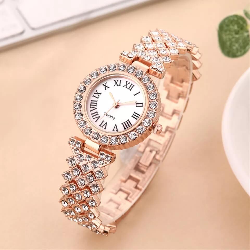 Gorgeous Diamond watch [gold] - Rajoki Earn
