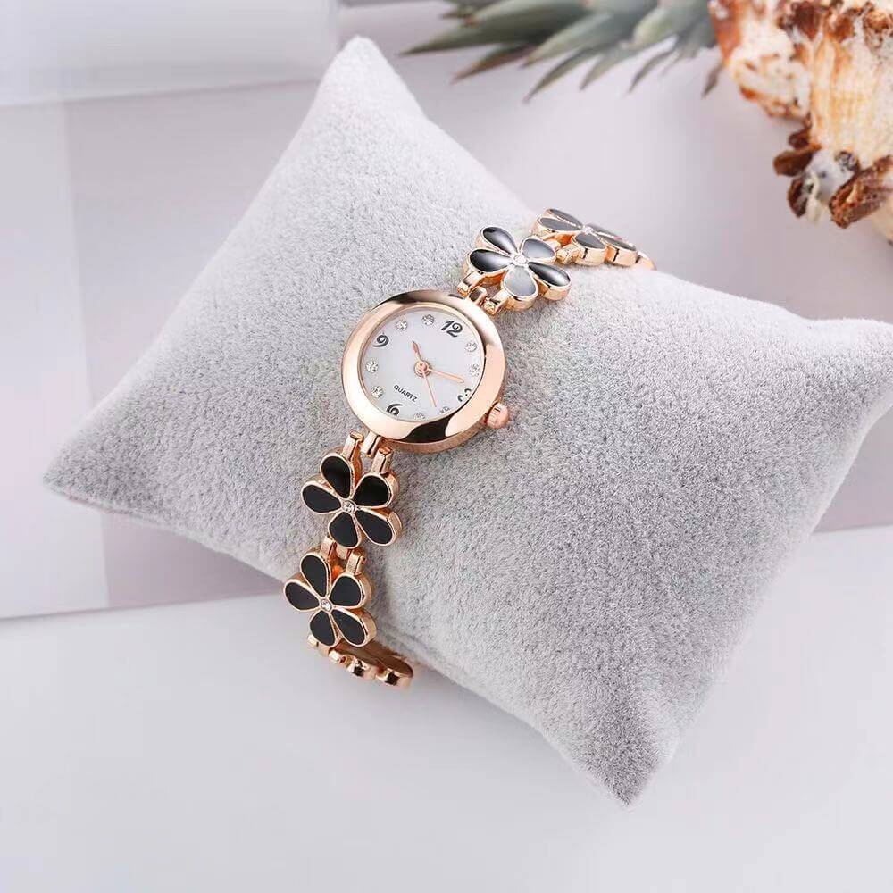 China Flower watch (Black) - Rajoki Earn