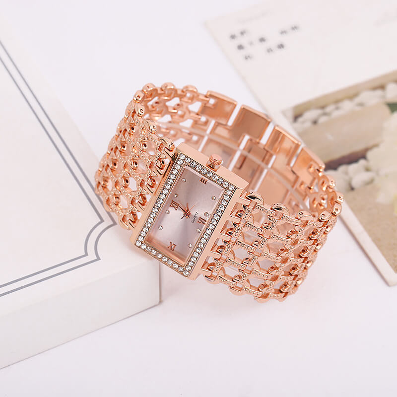 Luxury Chain watch (Rose Gold) - Rajoki Earn