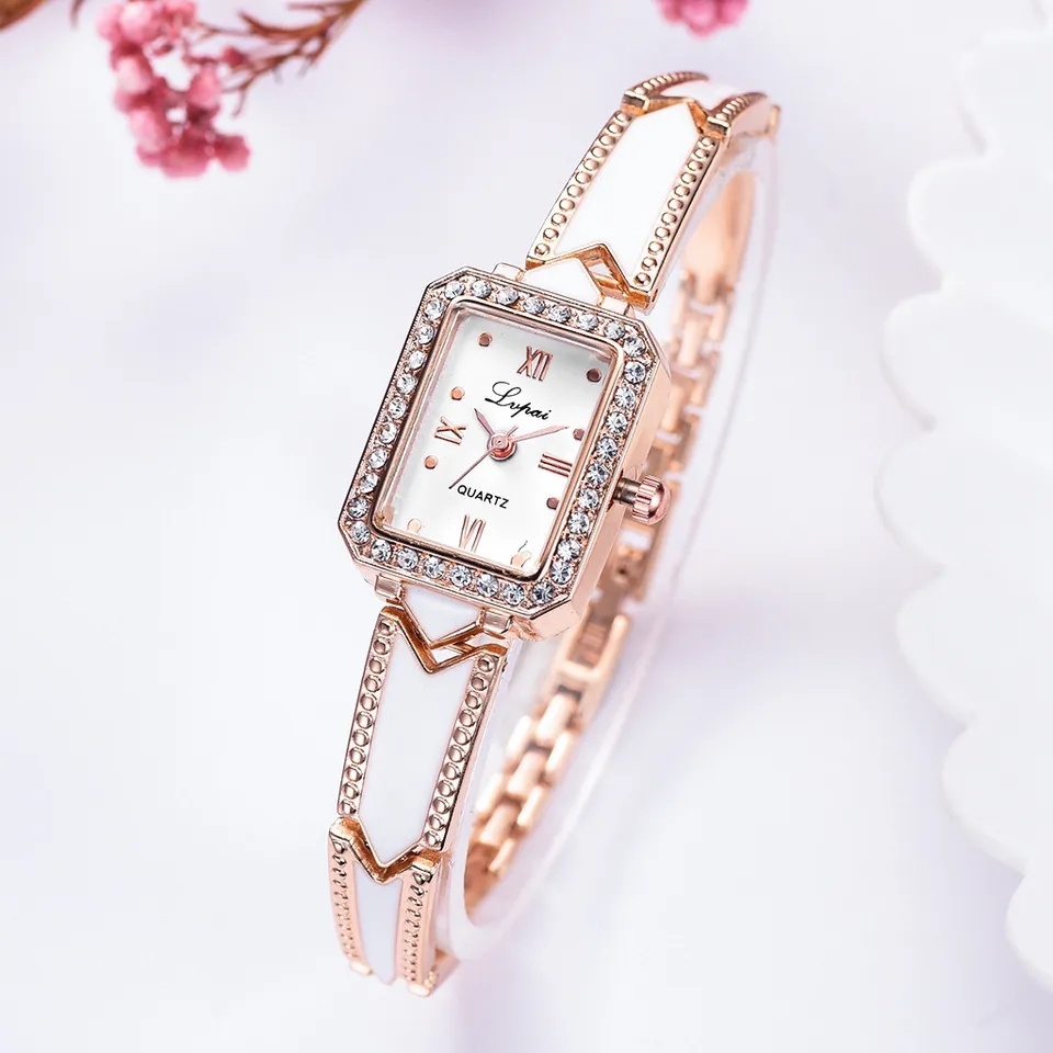 Diamond dial watch (Gold) - Rajoki Earn