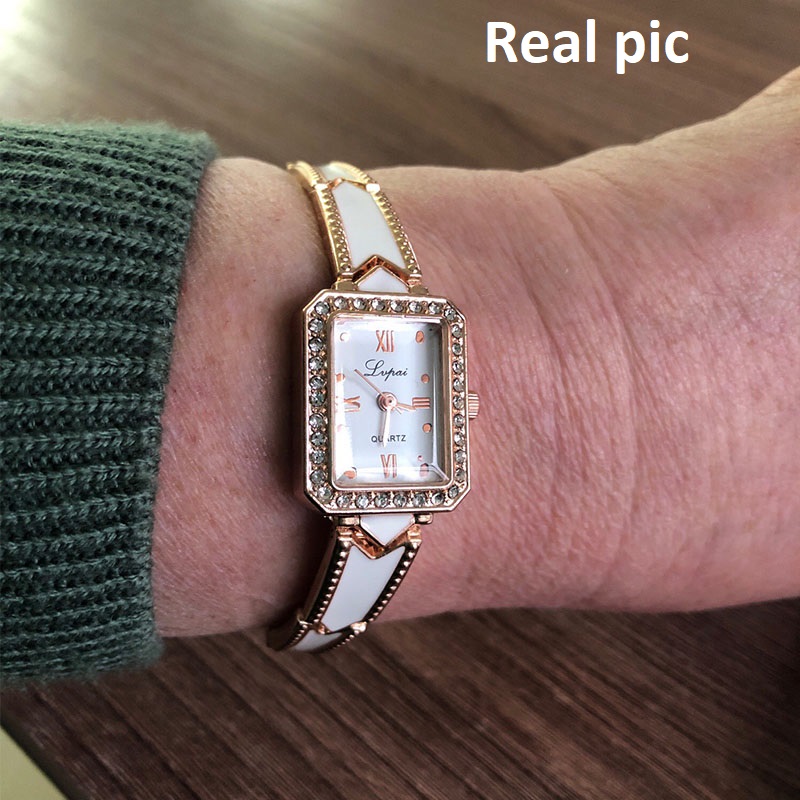 Diamond dial watch (Gold) - Rajoki Earn